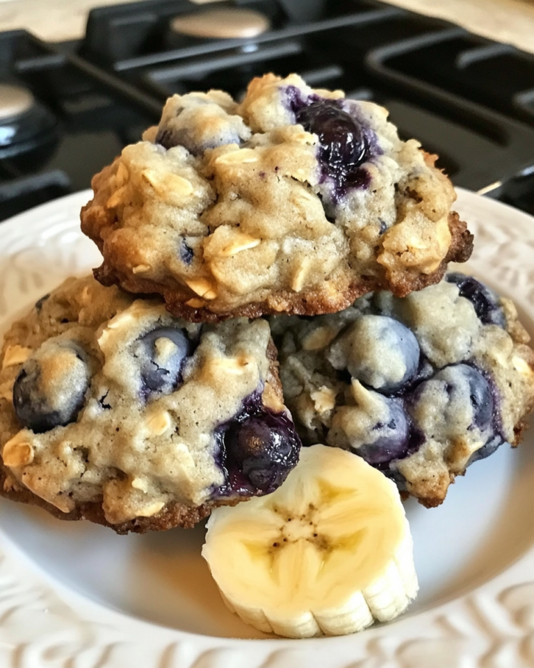 Banana Blueberry Breakfast Cookies