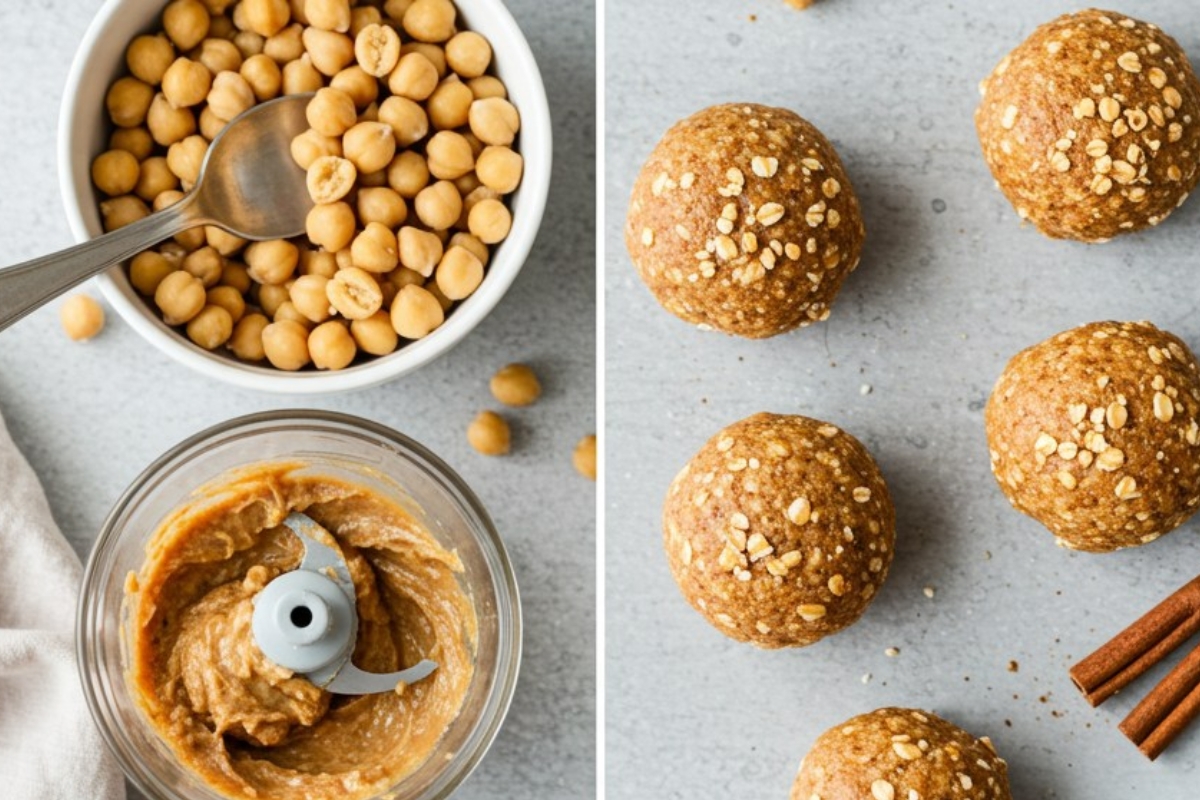 Healthy Snickerdoodle Chickpea Bites