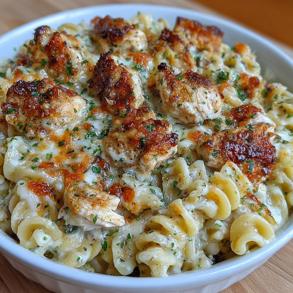 Creamy Cottage Cheese Chicken Fireside Pasta Bake
