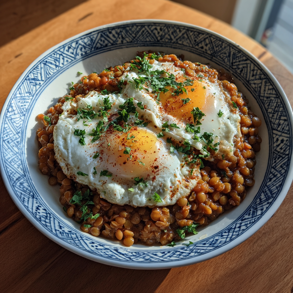 Savory Breakfast Lentils with Eggs: Easy Protein‑Packed Morning Meal